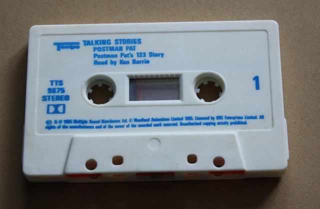 POSTMAN PAT'S 123 Story audio book Tempo Talking Story cassette £8.00 ...