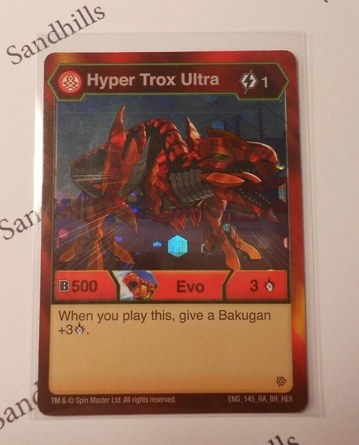 CARTE BAKUGAN HYPER Trox Ultra - Evo - Bakugan Resurgence - ENG 145 RA ...