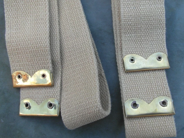 REPRO WW1 BRITISH Army 1908 08 Pattern Webbing Brace Straps Equipment ...