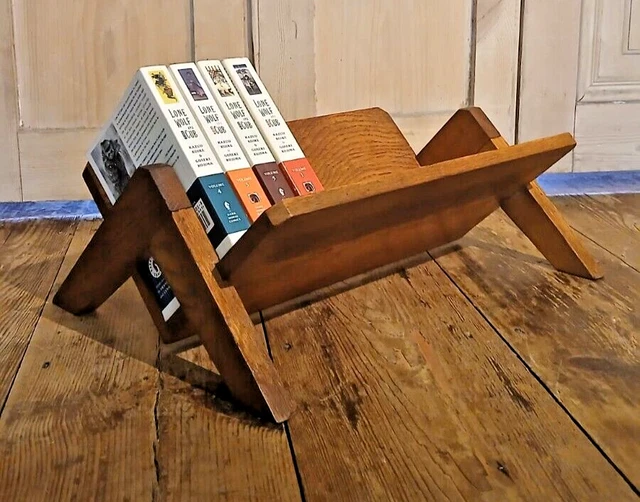 ART DECO SOLID Oak Book Stand Trough Antique Vintage £145.00 - PicClick UK