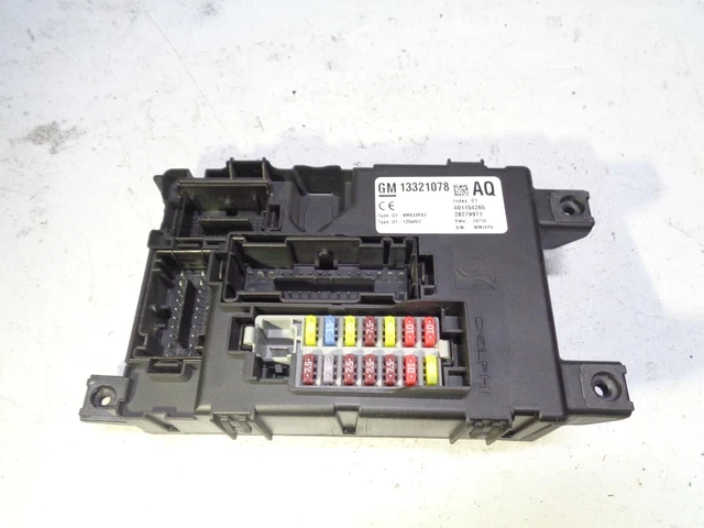 VAUXHALL CORSA D Bcm Body Control Module Fuse Box 13321078 2007 To 2014 ...