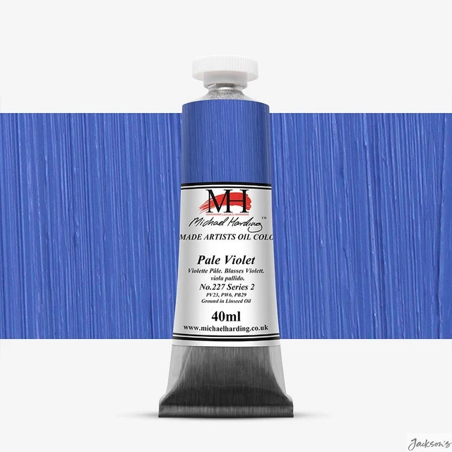 MICHAEL HARDING ARTISTS Oil Paint Linseed Oil 40ml Pale Violet Colour £ ...