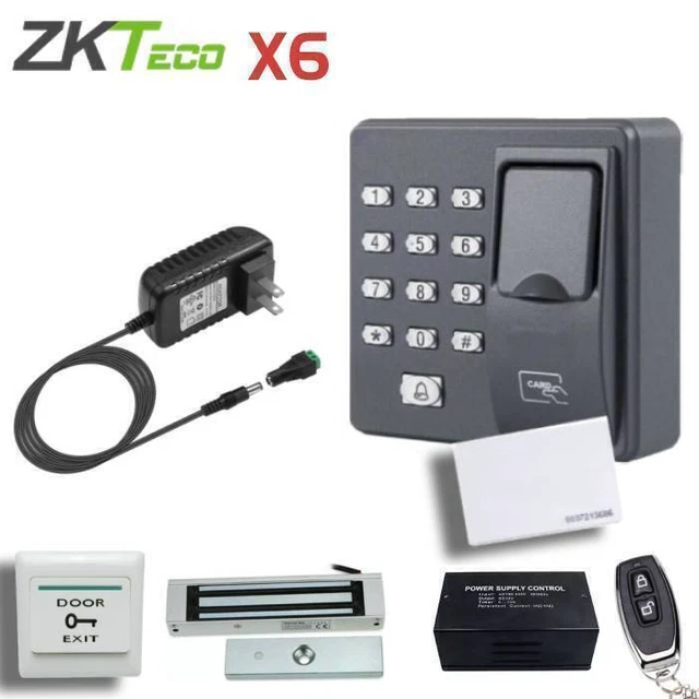 ZKTECO X6 BIOMETRIC Fingerprint+RFID Card Password Access Control System Set £146.39 - PicClick UK