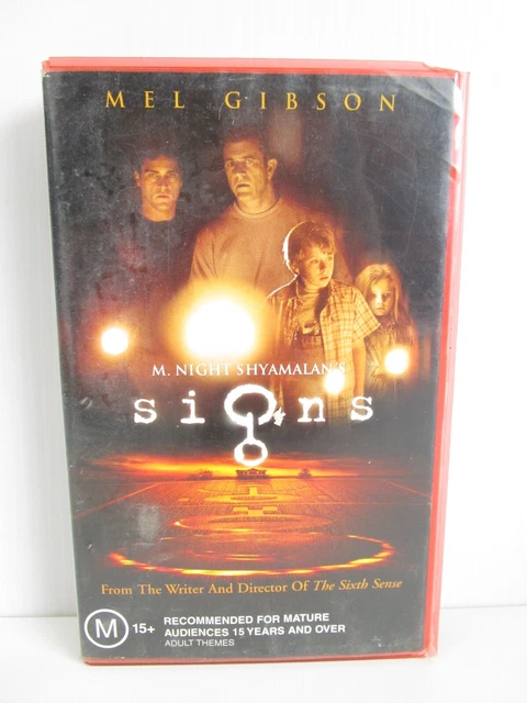 SIGNS, MEL GIBSON, VHS Tape, Vintage Video, Movie, M, 2002 $28.95 ...