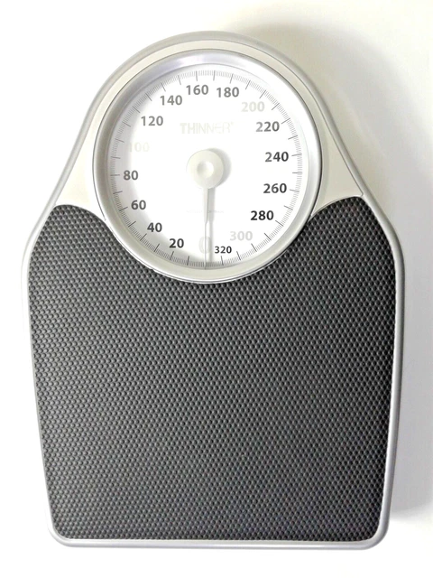 THINNER LARGE DIAL Analog Body Weight Bathroom Scale 330 lb TH100SPS ...