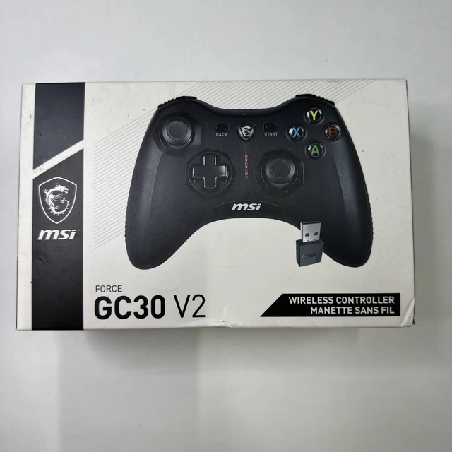 MSI - GC30 V2 -Force PC Wireless Rechargeable Dual Vibration Gaming ...