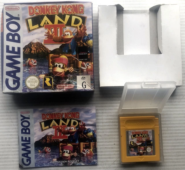 DONKEY KONG LAND III Nintendo Original Game Boy Gameboy Complete In Box ...