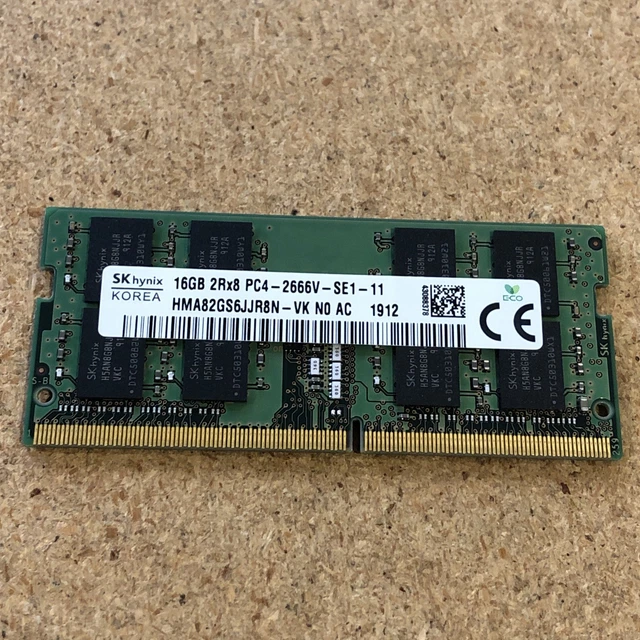 SK HYNIX RAM Stick 16GB 2Rx8 PC4-2666 DDR4 Laptop Memory HP Dell Lenovo ...