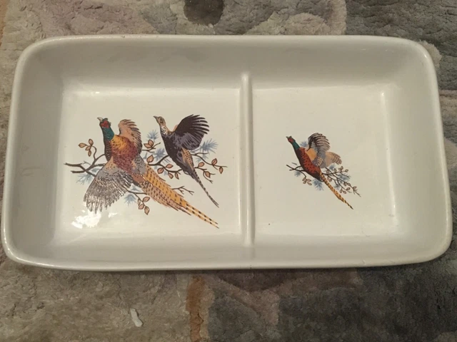 SHERIDAN STAFFORDSHIRE FINE Bone China Pheasants small dish $17.74 ...