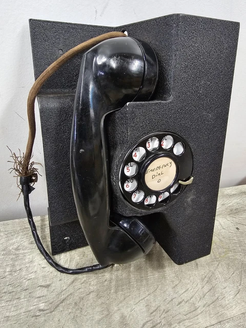 RARE VINTAGE WESTERN Electric Bell Rotary Dial Elevator Telephone Metal £61.56 - PicClick UK