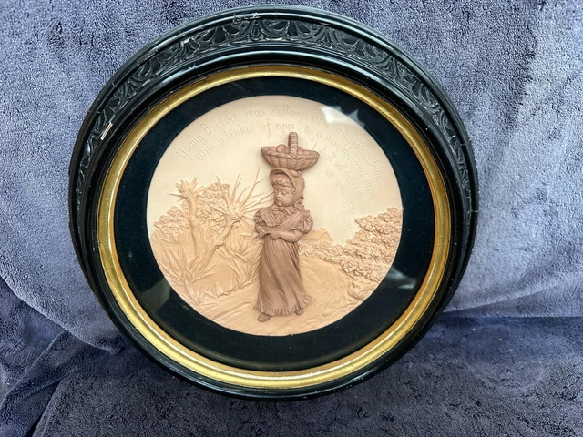 EXTREMELY RARE ANTIQUE James Hadley Own Factory Worcester Signed Plaque ...