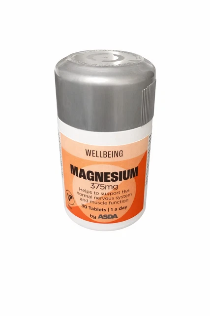 ASDA MAGNESIUM SUPPLEMENT – Daily Capsules/Tablets for General Wellness ...
