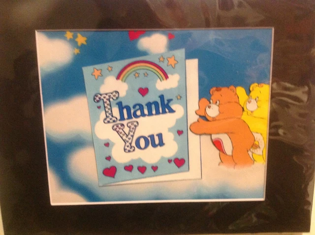 CARE BEAR ANIMATION PRODUCTION CEL SETUP - Matted 11" by 14" £22.89 ...