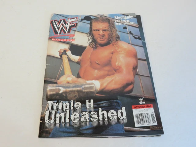 WWE MAGAZINE NOVEMBER 2000 With Poster Pro Wrestling Wwf Triple H ...