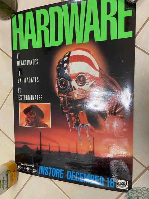 HARDWARE 1990 ORIGINAL Movie Poster RARE Australian Laminated 42 x 69 ...
