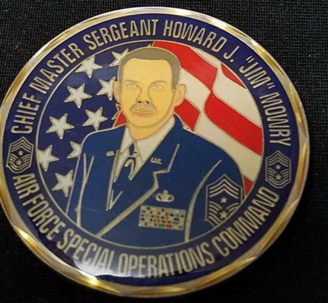 USAF AFSOC COMMAND Chief Master Sergeant Howard Mowry Challenge Coin ...