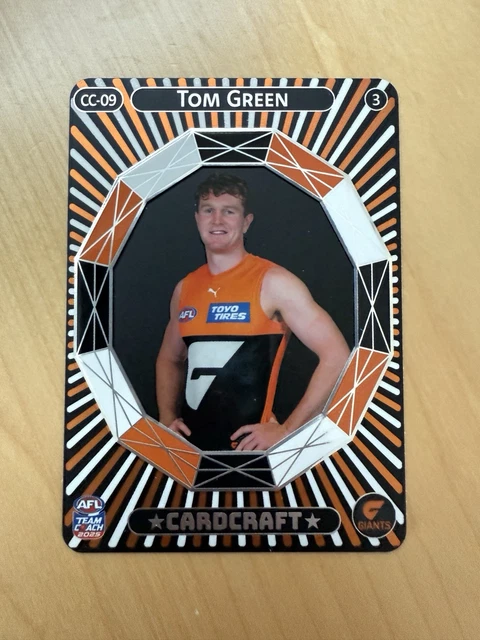 2025 AFL TEAMCOACH Tom Green CardCraft GWS #CC-09 - CODE UNUSED $3.90 ...