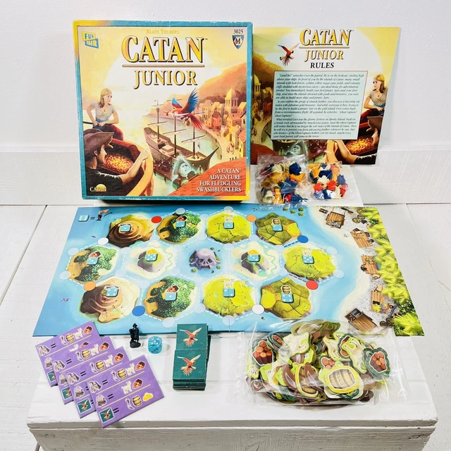 CATAN JUNIOR 3025 Fun Fair Klaus Teuber Mayfair Board Game Pirate ...