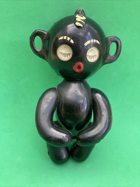 VINTAGE 1950/60S BLACK Winky Blinky Plastic Doll Dakkochan Hong Kong ...