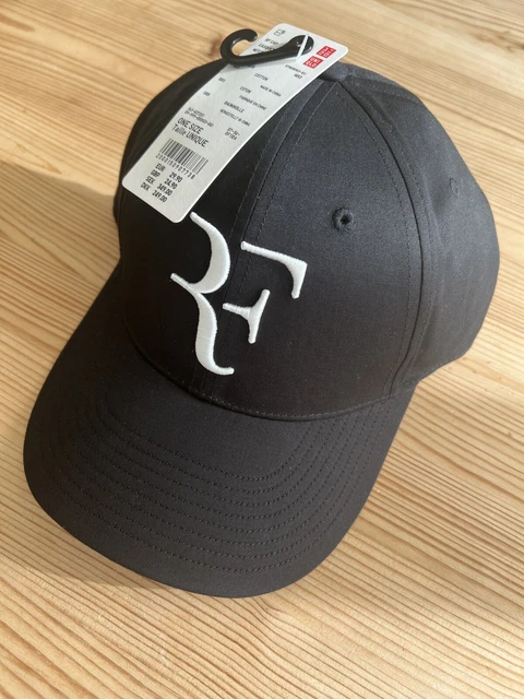 ROGER FEDERER RF Logo Official Uniqlo Tennis Cap Rare 2020 Black £66.00 ...
