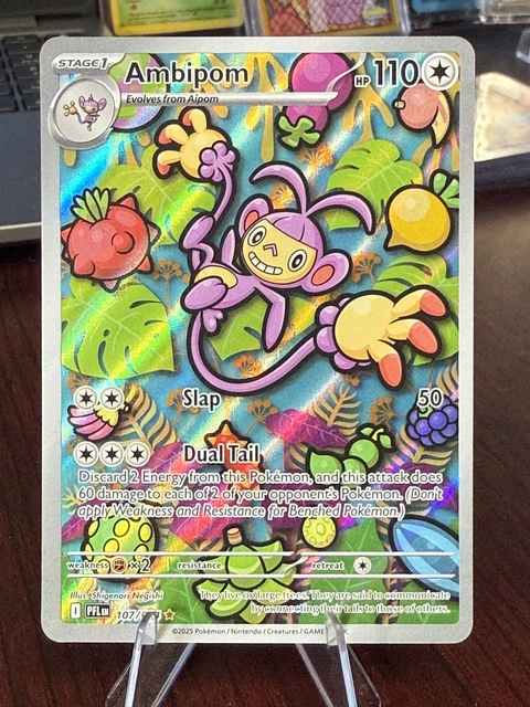 POKEMON TCG MEGA Evolutions Phantasmal Flames Ambipom 107/094 ...