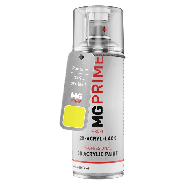 PANTONE 394C YELLOW brillant acrylique bombe aérosol 2C 400ml séchage ...