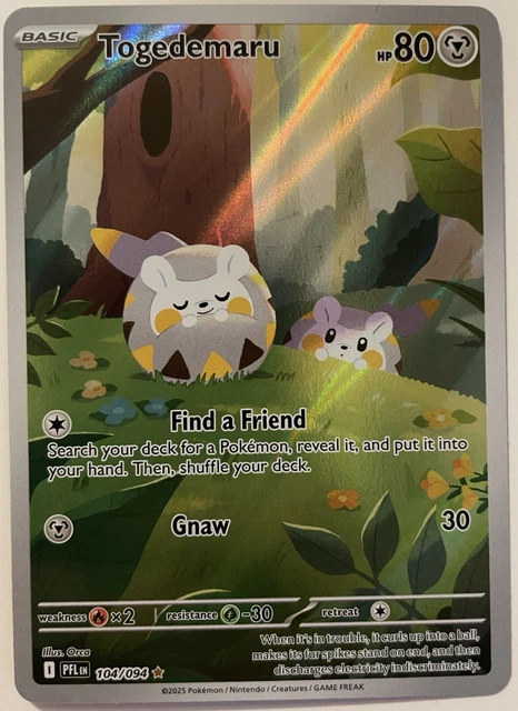 POKEMON TCG TOGEDEMARU 104/094 Illustration Rare Phantasmal Flames £1. ...