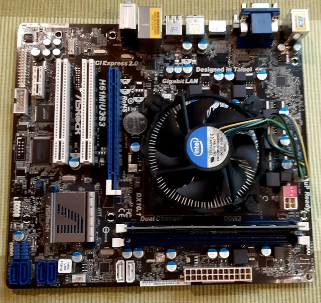 ASROCK H61M/U3S3 INTEL H61 Mainboard Micro ATX Sockel 1155 + CPU + AS £ ...