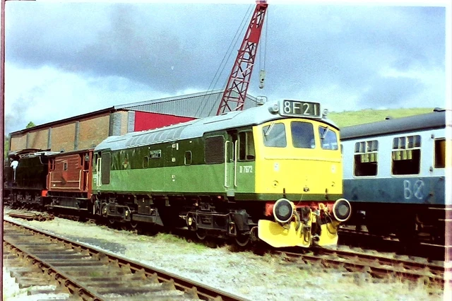 35MM RAILWAY COLOUR Negative Class 25 D7672 at Cheddleton £1.95 ...