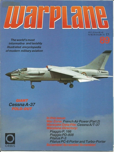 WARPLANE #89 Cessna A/T-37, Piaggio, Pilatus $6.49 - PicClick AU