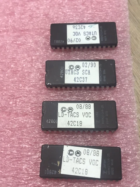 LOT OF 4PCS mbm27c64-25 INTEGRATED CIRCUIT - CASE: 28 DIP - MAKE ...