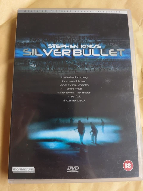 STEPHEN KING SILVER Bullet (1985) DVD cult 80's werewolf horror Corey Haim £1.99 - PicClick UK