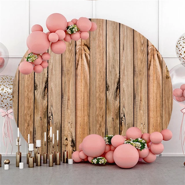 CIRCLE RETRO STYLE Wood Backdrop For Birthday Party $35.97 - PicClick AU