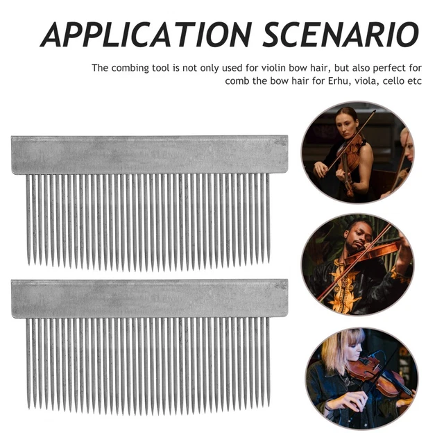 2 PCS IRON Combs Violin Bow Rehairing Tools Accessories Beginners $19. ...