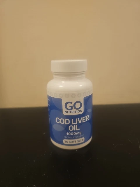 COD LIVER OIL Softgel Capsules 1000mg 90ct High Strength Supplement £7. ...