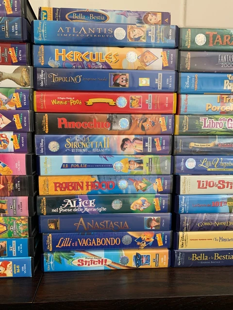 50 VHS DISNEY Usati Da La Sirenetta A Anastasia Winnie The Pooh Etc EUR ...