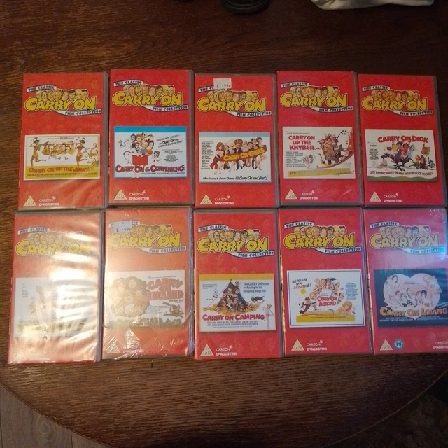 THE CLASSIC CARRY On Film Collection 10 VHS Videos £0.01 - PicClick UK