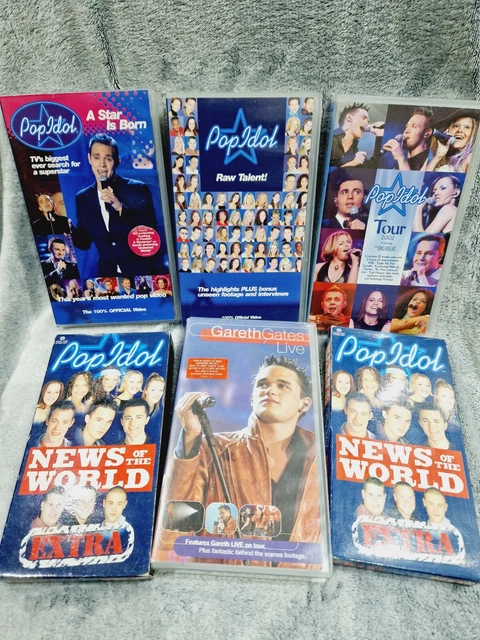 POP IDOL VHS Video Tapes RAW TALENT, EXTRA UNSEEN, POP IDOL LIVE TOUR £ ...