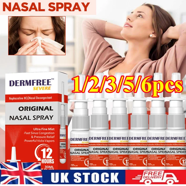 6/3X RHINITIS NASAL Spray Natural Fast-Relief Nasal Spray Sneezing ...