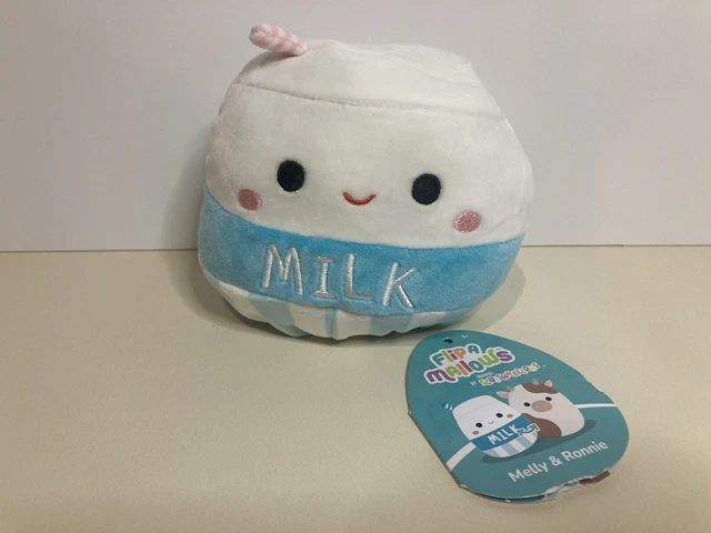 SQUISHMALLOWS - MELLY AND RONNIE FLIP A MALLOW. Milk /Cow Plush Toy ...