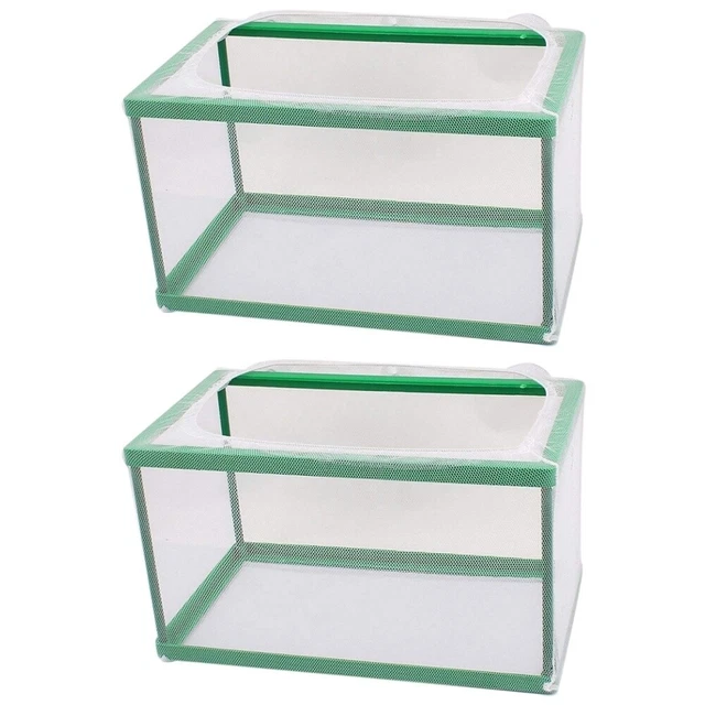 AQUARIUM BREEDER NET Breeding Net Fish Tank Guppy Breeder Box £17.19 ...