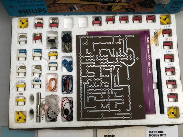 VINTAGE 1970S PHILIPS Radionic X40 Radio & Electronic Construction ...