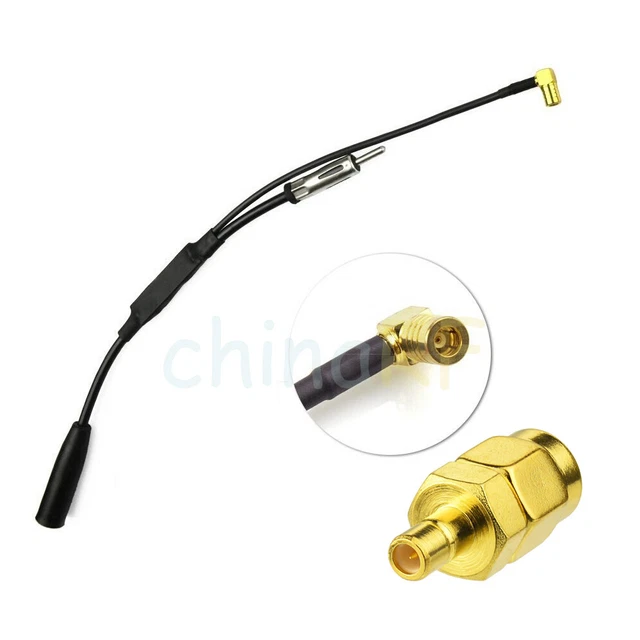 ADAPTADOR DIVISOR AÉREO de antena DAB DAB + FM AM cable SMB y adaptador ...