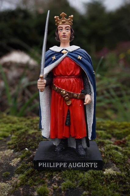 RE0151 FIGURINE Statuette Reproduction Philippe Auguste Roi Histoire ...