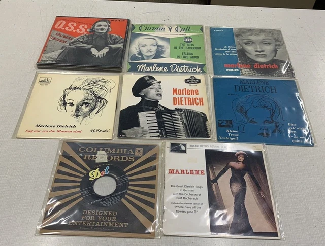 MARLENE DIETRICH LOT(14) EP Picture Sleeve O.S.S. Lili Australia Sweden ...