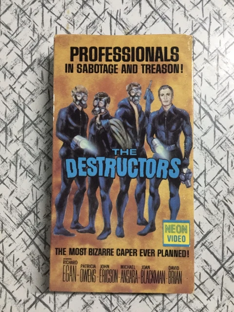 THE DESTRUCTORS - VHS Richard Egan Patricia Owens RARE 1988 NEON VIDEO ...