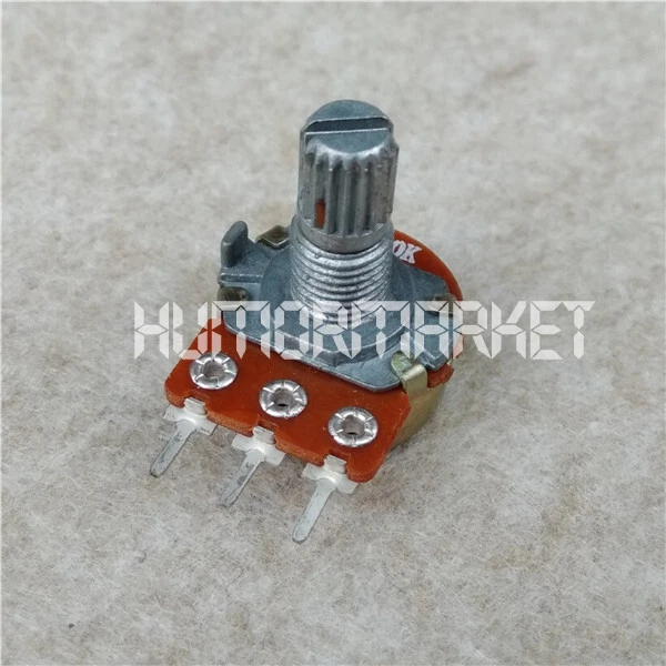 2PC 100K OHM 15mm Linear Taper Potentiometer Pot B100K RD1480-01B Brand ...