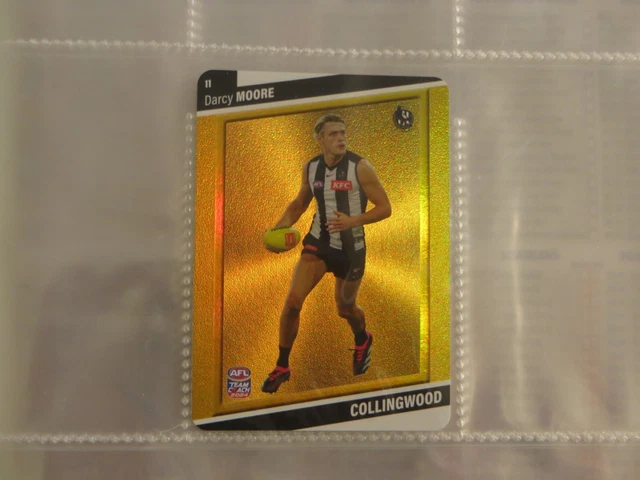 2024 AFL TEAMCOACH Darcy Moore Gold Card 11 Collingwood Magpies $19.99 ...