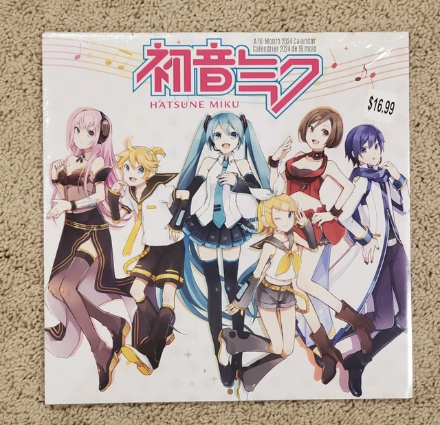HATSUNE MIKU 2024 16-Month WALL CALENDAR BRAND NEW SEALED Anime ...