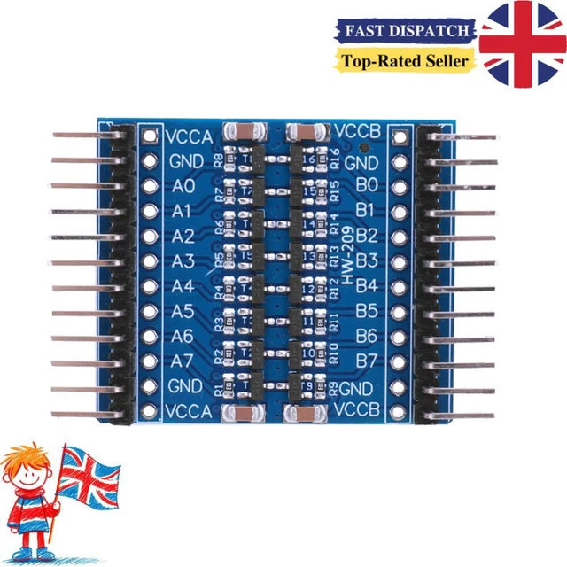 8 CHANNEL BI-DIRECTIONAL Board Module 5V/3.3V IIC UART SPI TTL for ...